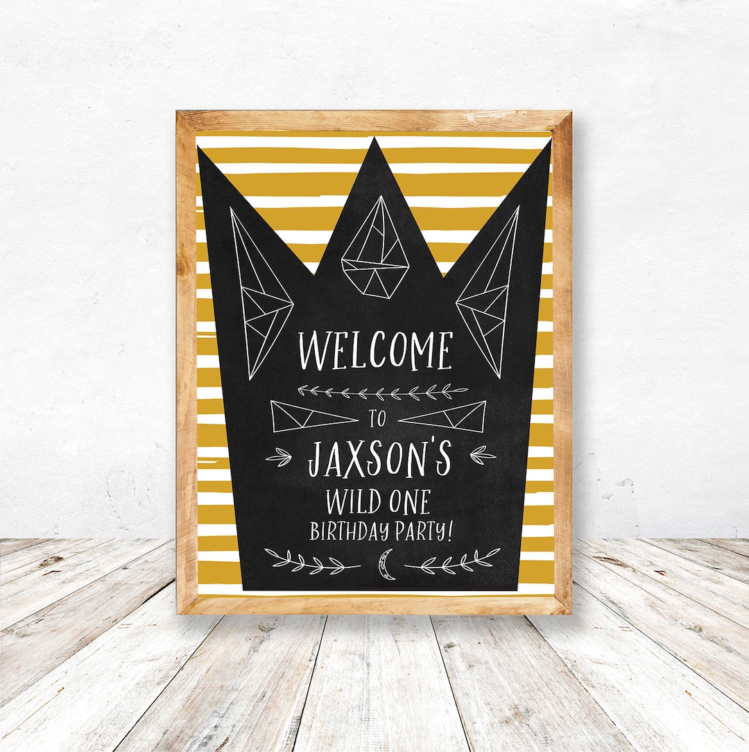 Wild One Party Printables, Wild One Welcome Sign, Wild One Thank You ...