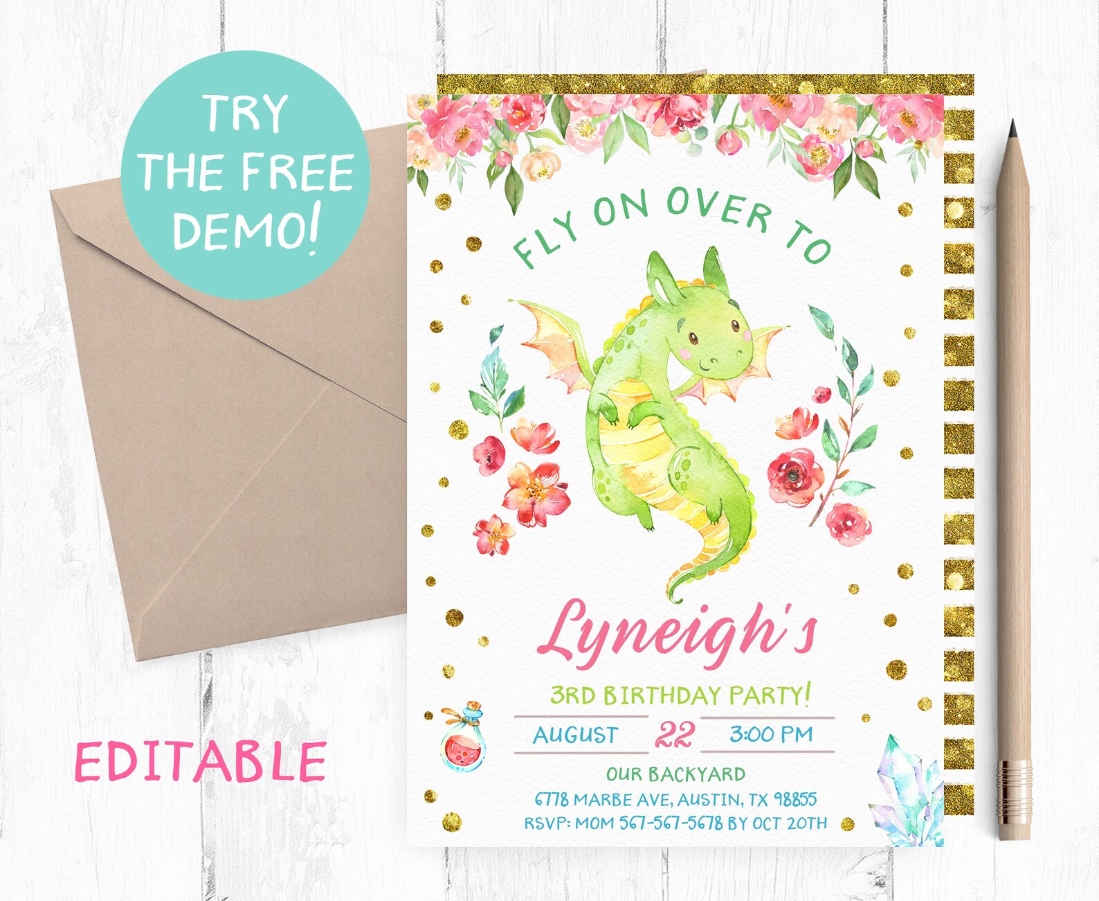 Dragon Invitations, Dragon Invitation, Dragon Invite, Dragon Invites ...