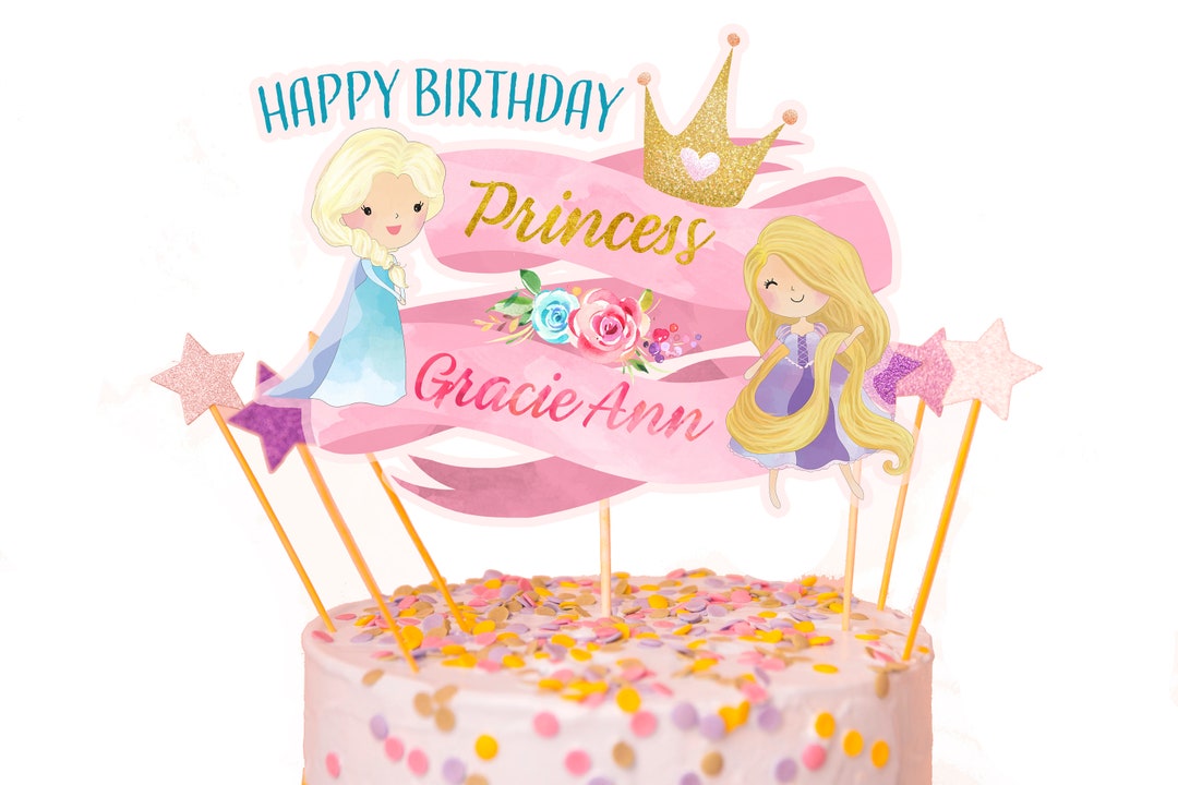 Princess Cake Topper, Princess Cake Decoration, Princess Cake Toppers ...