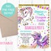 Editable Unicorns and Dragons Template Unicorns and Dragons - Etsy