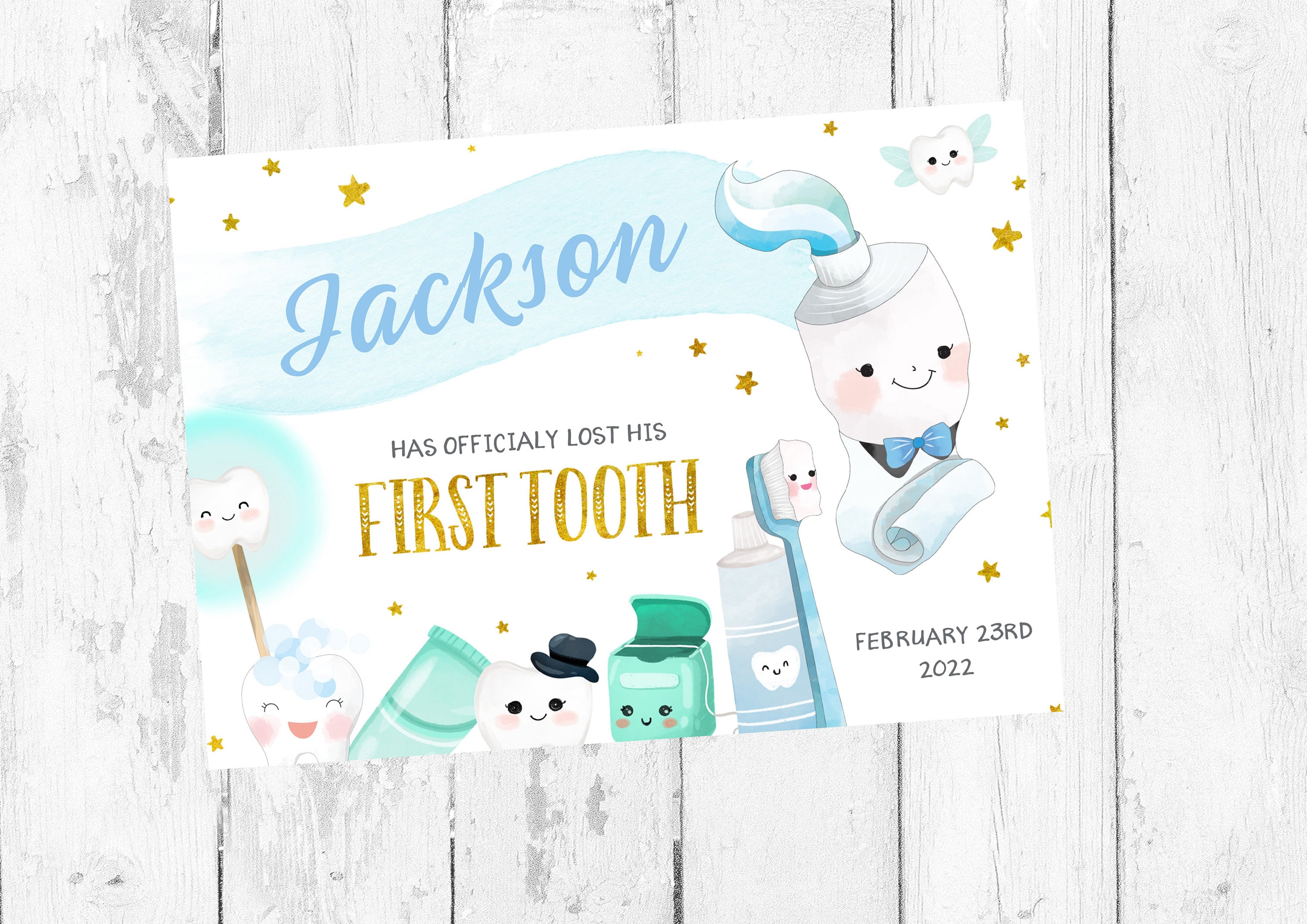 EDITABLE Tooth Tracker Record Tooth Fairy Tracker First - Etsy Canada