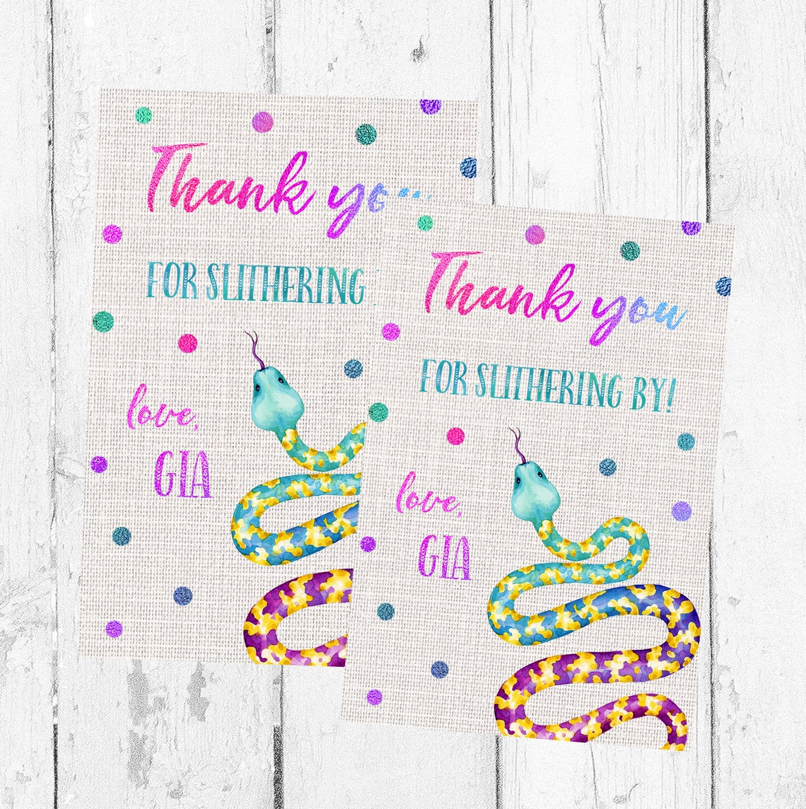 Snake Birthday Party Decorations, Snake Birthday Party Printables ...