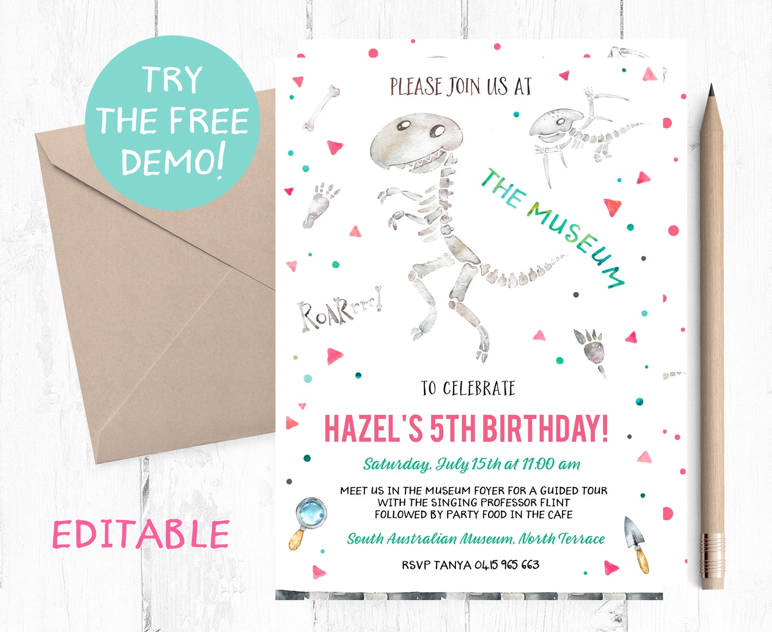 Museum Birthday Invitation Girl Museum Birthday Party - Etsy