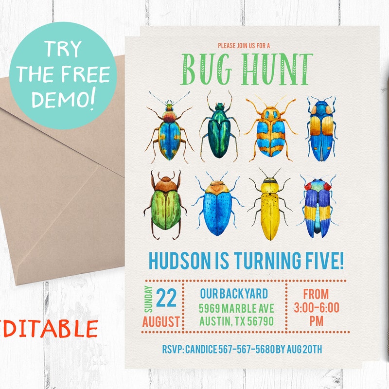 Bug Birthday Party - Etsy