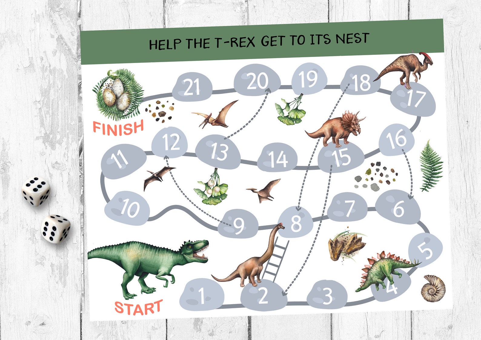 Dinosaur Printable Game Dinosaur Birthday Party Game - Etsy