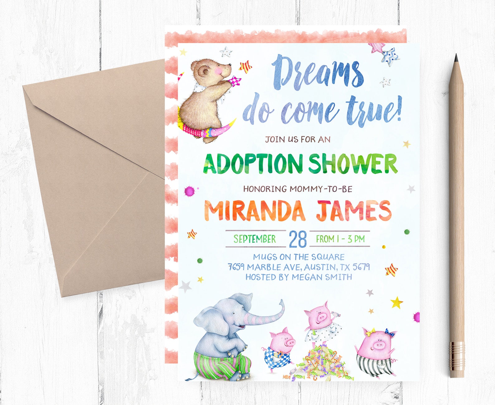 Adoption Shower Invitations Adoption Shower Invitation | Etsy