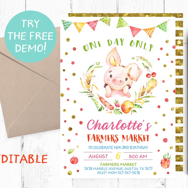 Farmers Market Party - Etsy