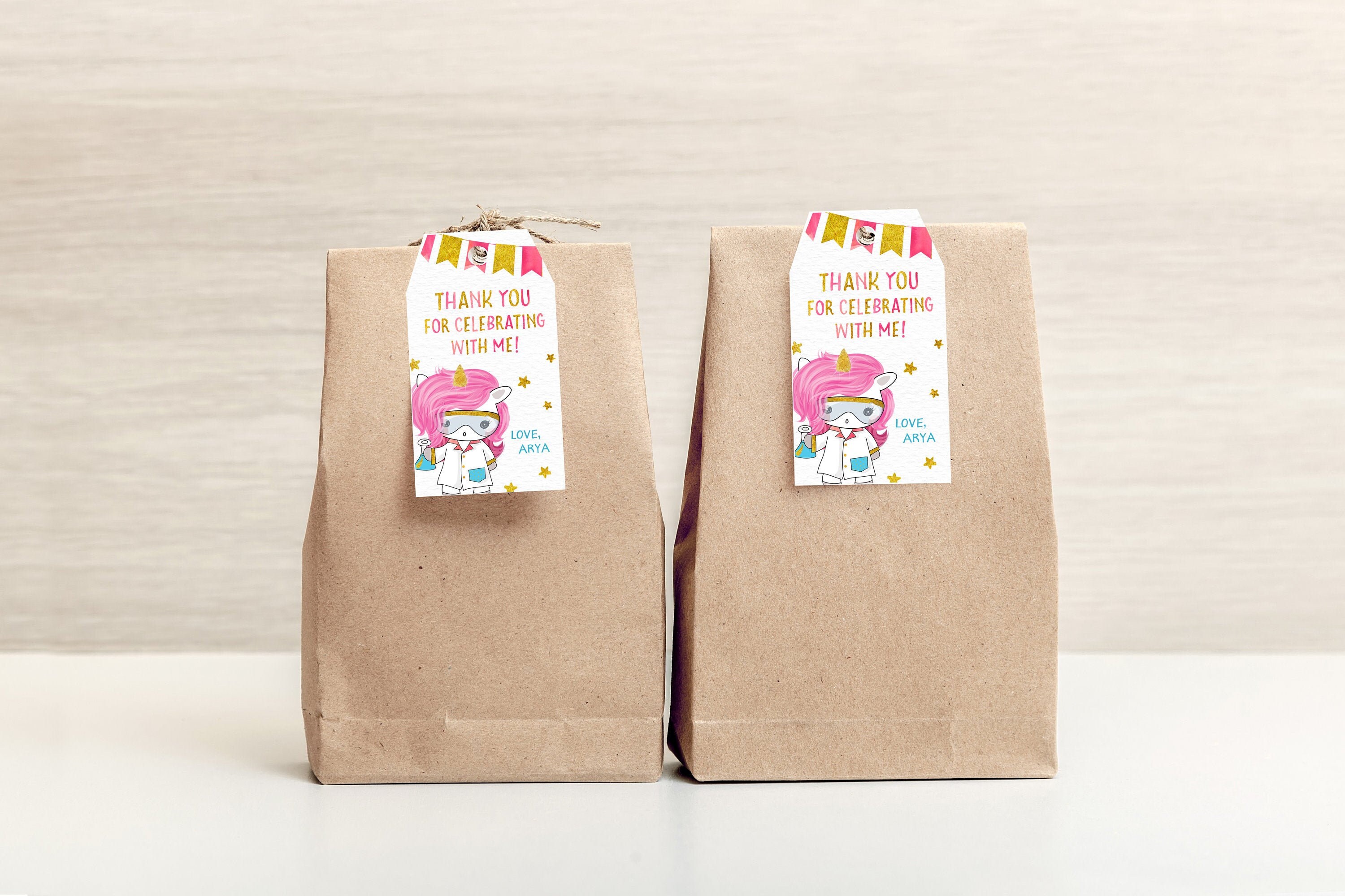 Unicorn Science Favors Science Gift Tag Unicorn Tags - Etsy