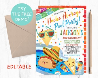 Nacho Party Invitation - Etsy