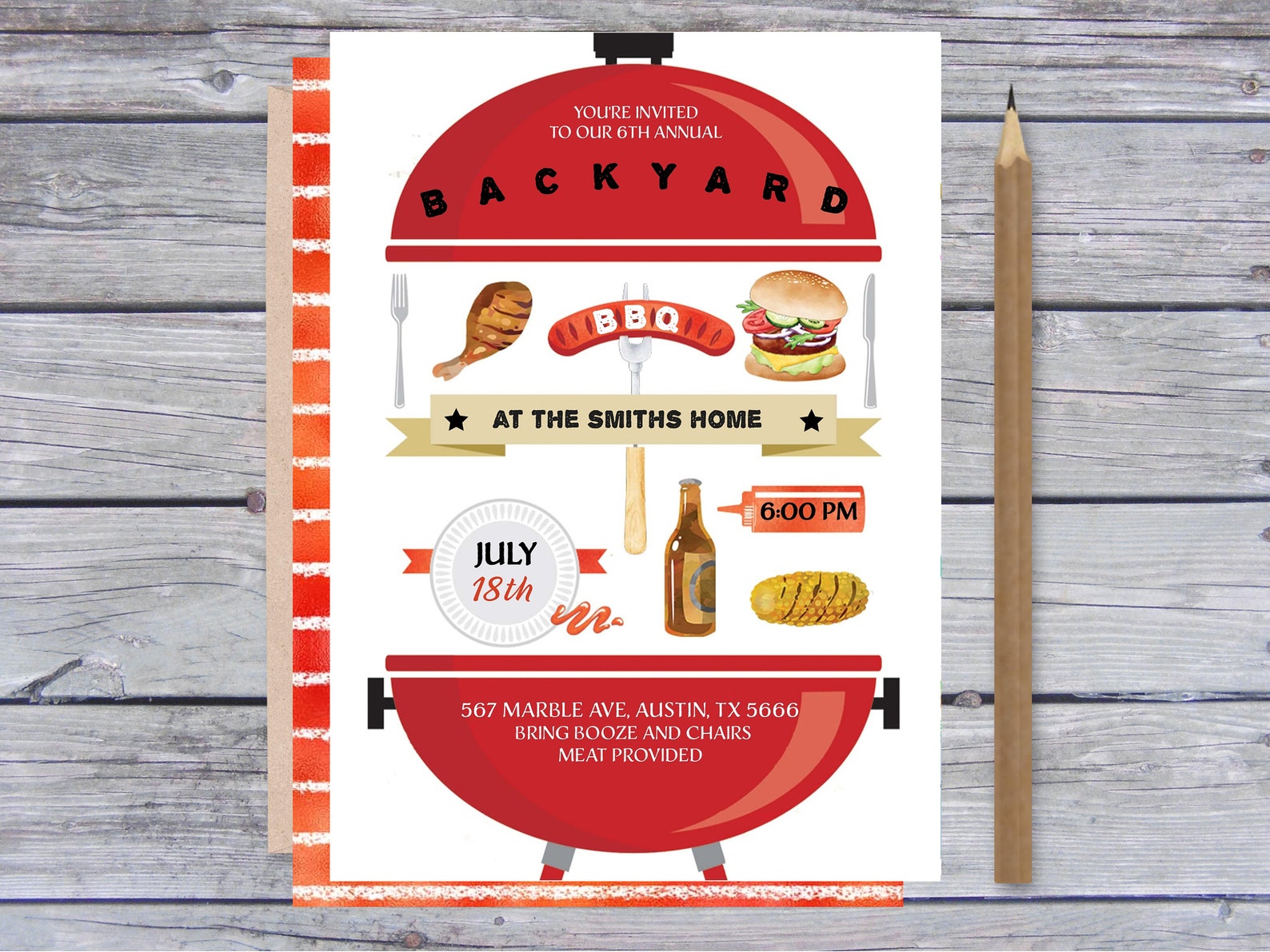 Editable BBQ Party Invitation, Backyard BBQ Party Invitation, Bbb Party ...