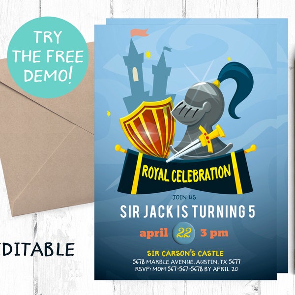 Knight Theme Party - Etsy