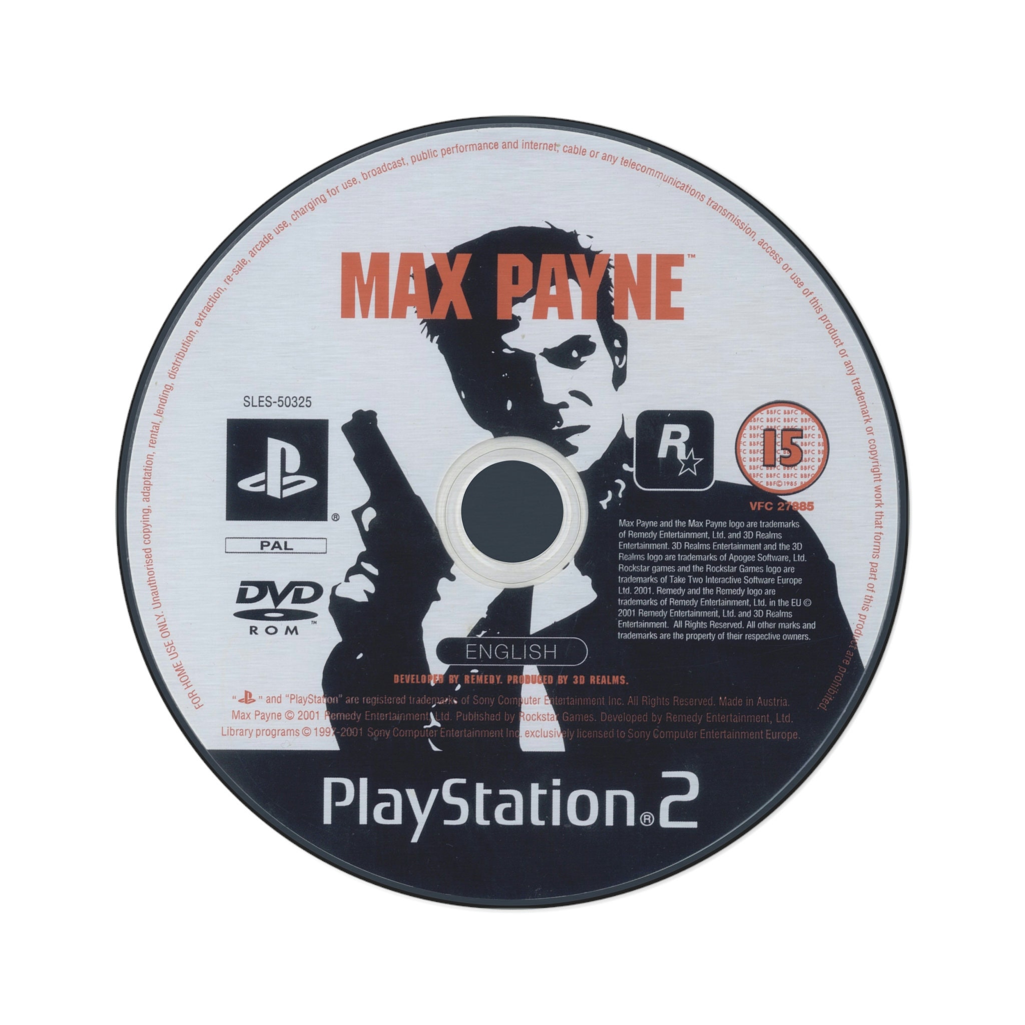 MAX PAYNE Playstation 2 PS2 Videogame Dvd Disc Round Rug - Etsy