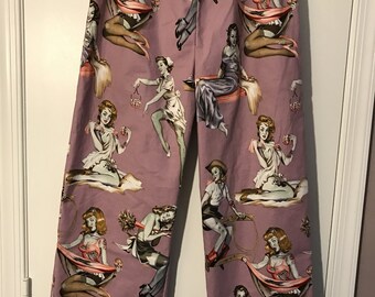 Zombie Pin Up Girls Watercolor Horror Portraits Art Prints