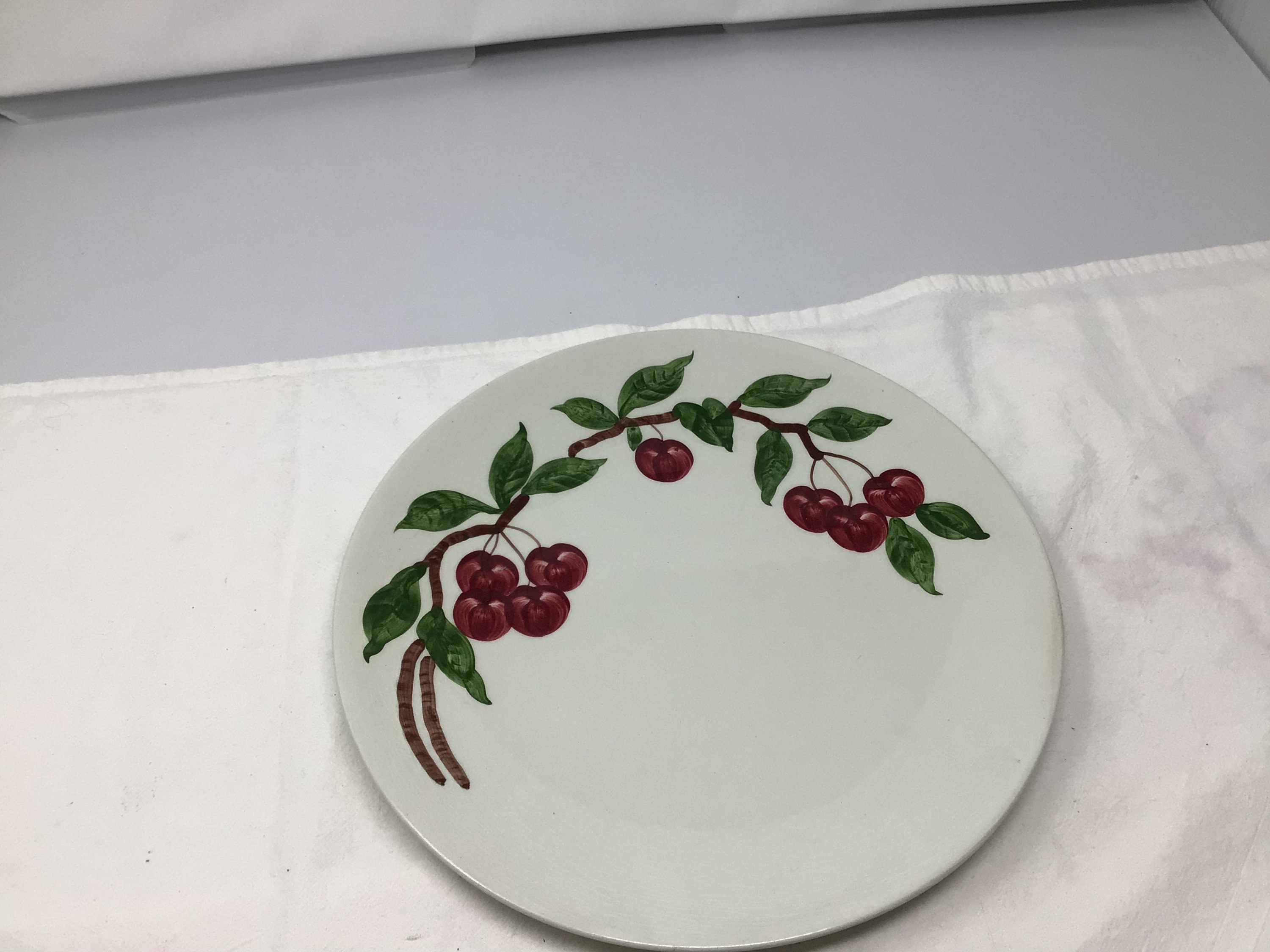 Orchard Ware Hand Painted Cherry Pattern Pottery Large Dinner Plate (G1 ...