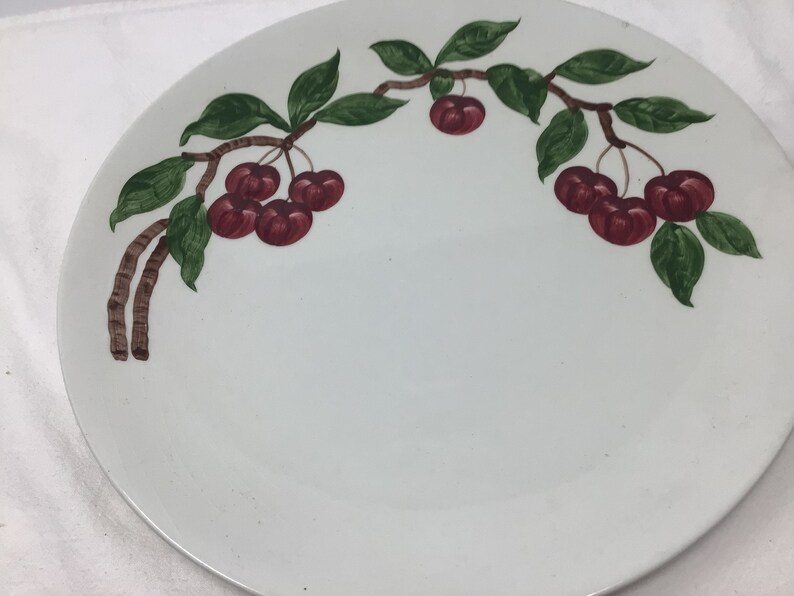 Orchard Ware Hand Painted Cherry Pattern Pottery Large Dinner - Etsy