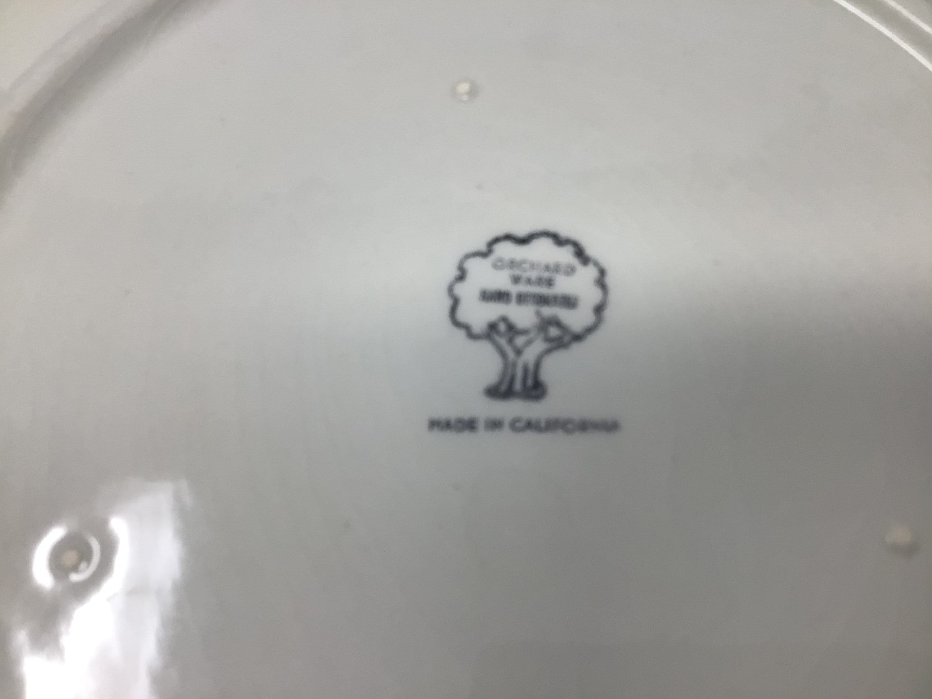 Orchard Ware Hand Painted Cherry Pattern Pottery Medium Salad/dessert ...