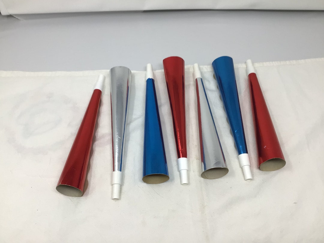 New Years Eve Cardboard Noise Maker Horns Set of Seven (C2) - Etsy