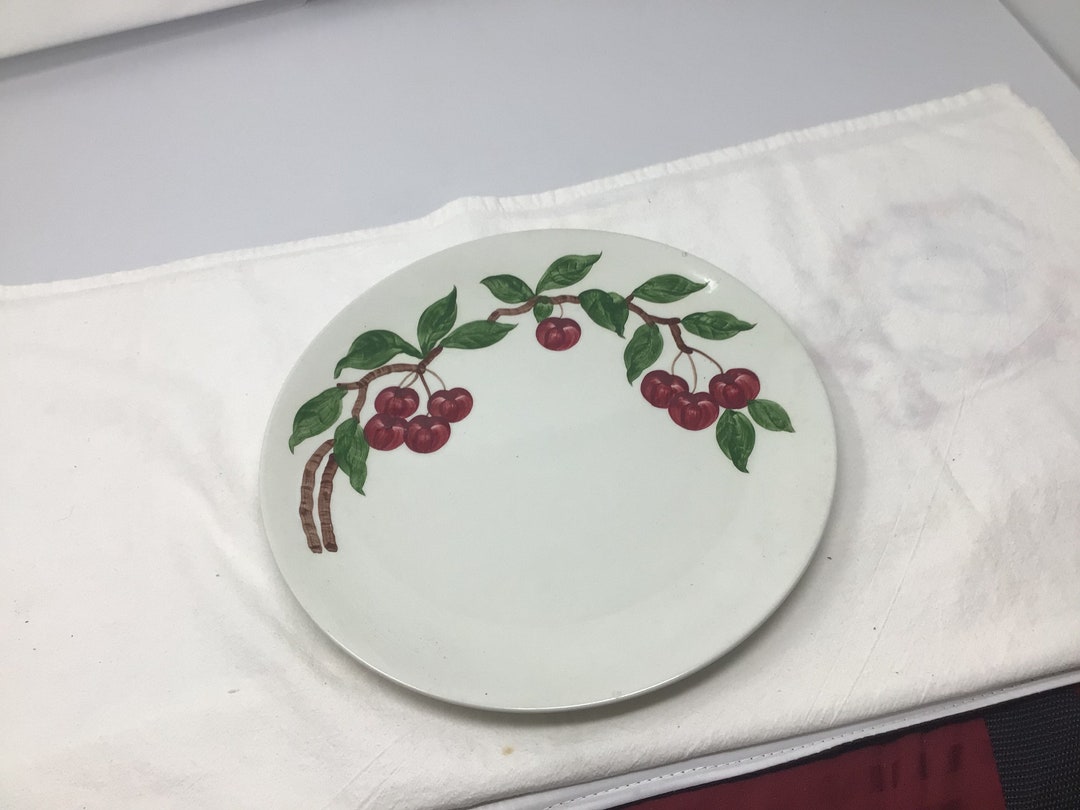 Orchard Ware Hand Painted Cherry Pattern Pottery Large Dinner Plate (2 ...