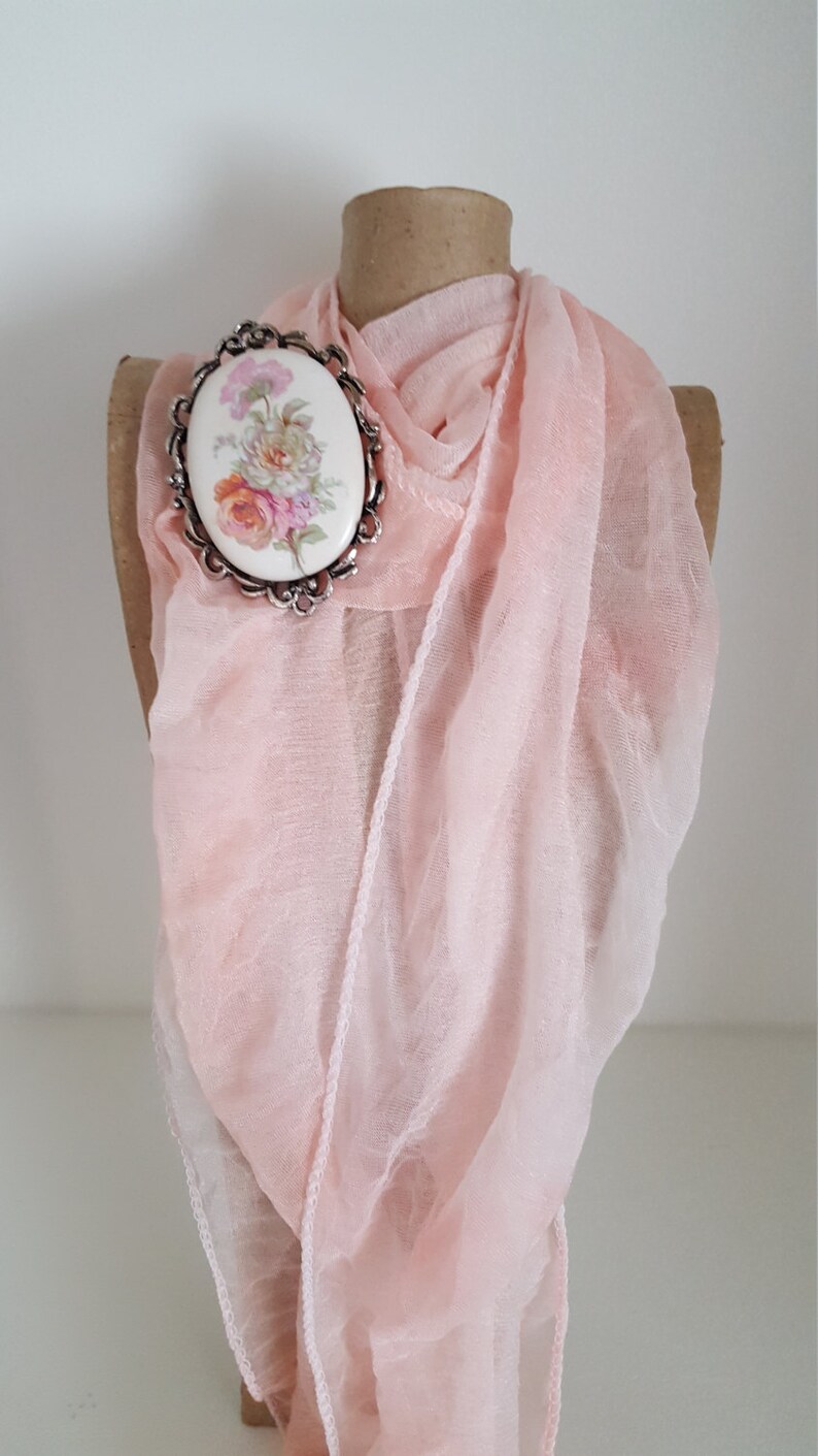 Vintage Sculptured Silver Cameo Style Brooch Vintage - Etsy