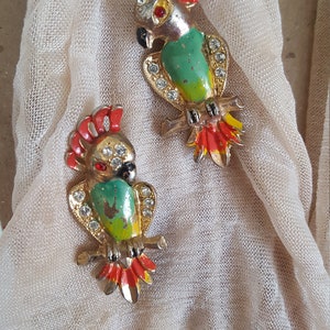 Parrot Pin, Bird Scatter Pins, Margaritaville Brooch, Jimmy Buffett ...