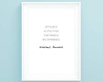 Attitude is a Little Thing That Makes a Big Difference. - Etsy