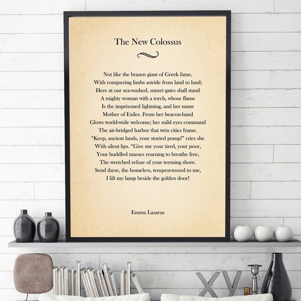 The New Colossus Print - Etsy