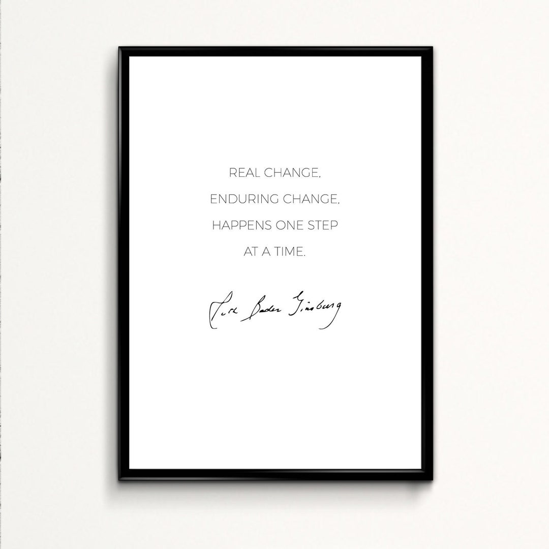 Real Change Enduring Change Happens One Step at A Time - Etsy