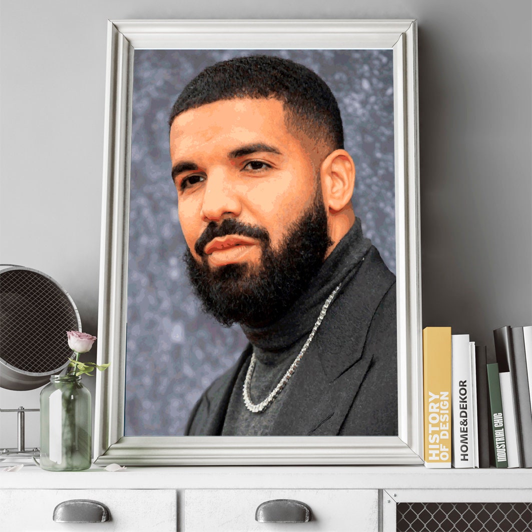 Drake Poster Print Hip-Hop Rapper Music Artist Illustration | Etsy