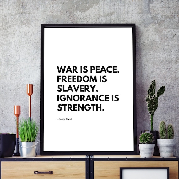 Freedom Is Slavery Poster
