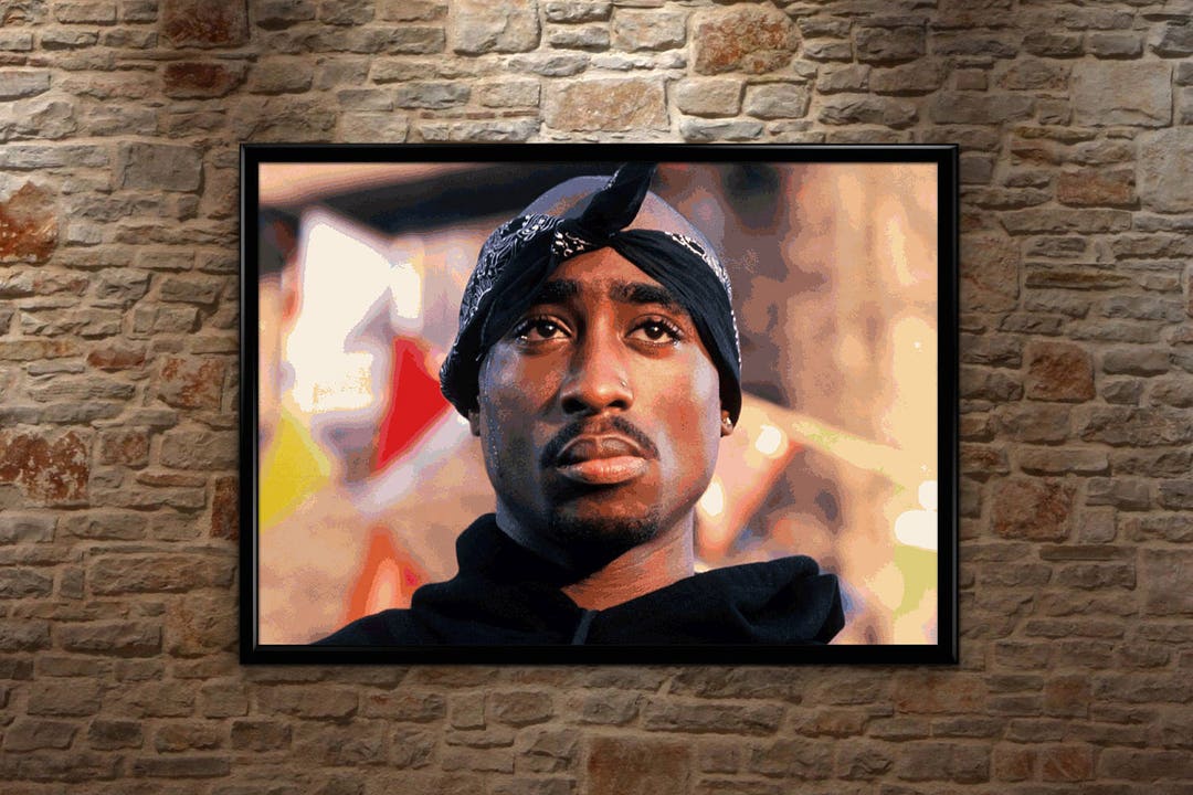 Tupac Shakur Poster 2pac Print Thug Life Hip-hop Rapper - Etsy