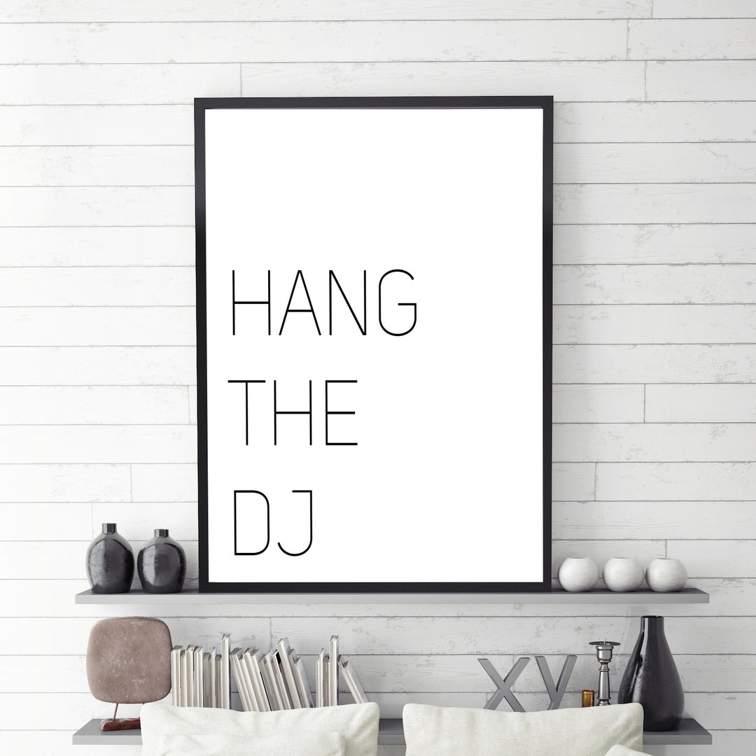 Hang the DJ Poster the Smiths Lyrics Print Black Mirror - Etsy