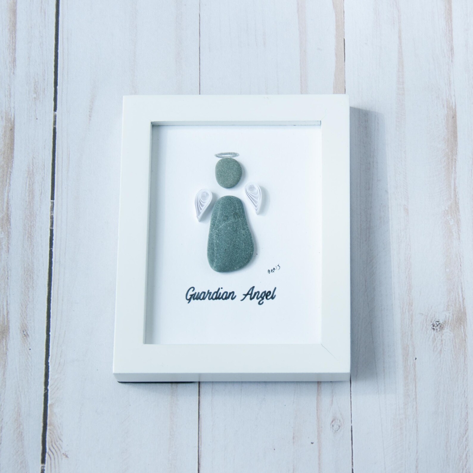Guardian Angel (various) Seaglass Angel, Seaglass Art, Shell Angel ...