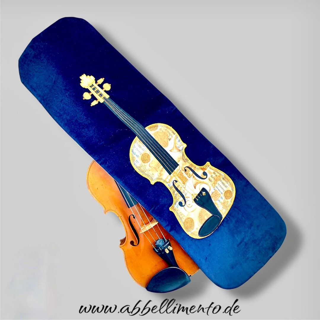 The Baroque Violin – Velvet Violin Cover With Appliquéd Violin ...