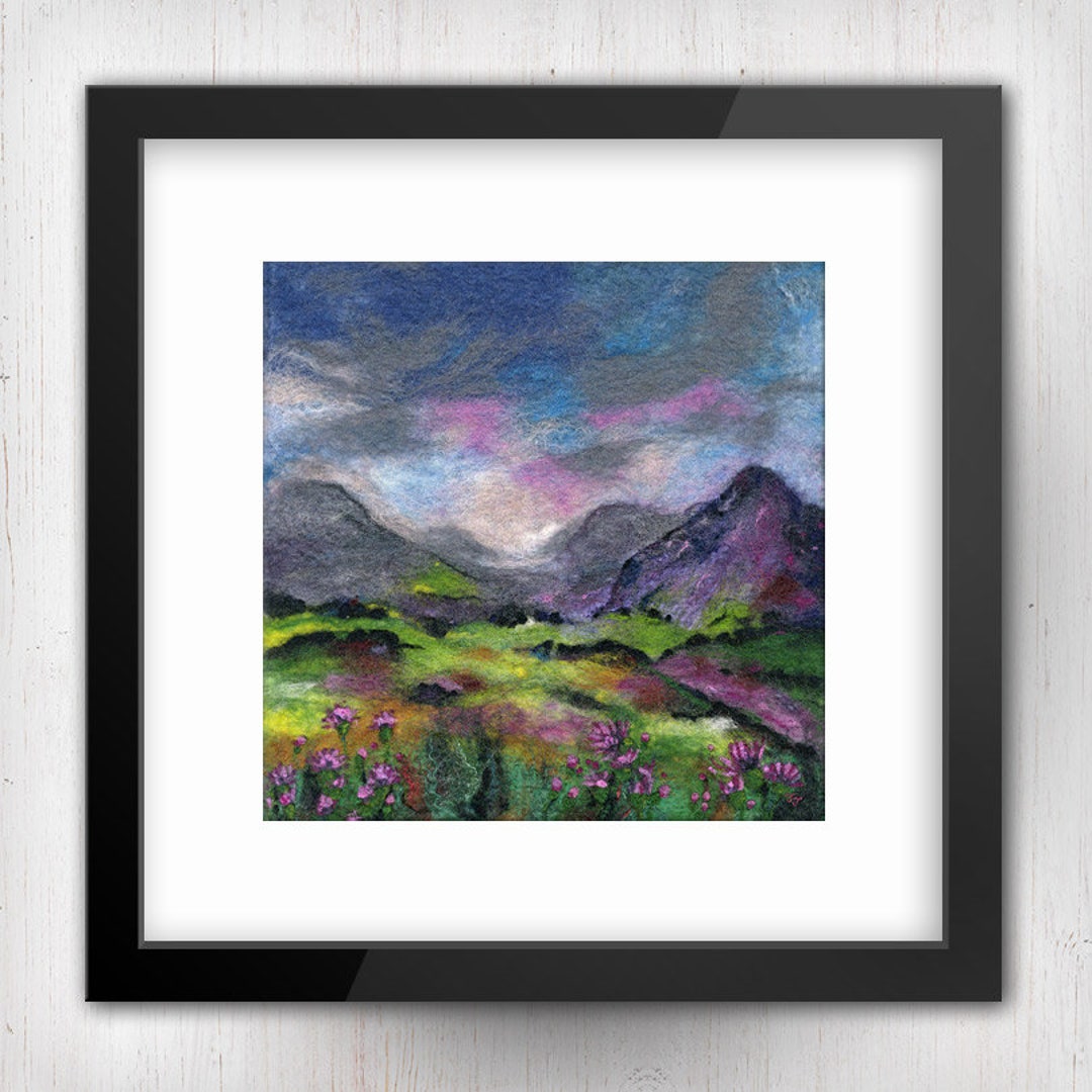 Irish Art Print, Wild Atlantic Way, Ireland, Mountain Art, Wall Art ...