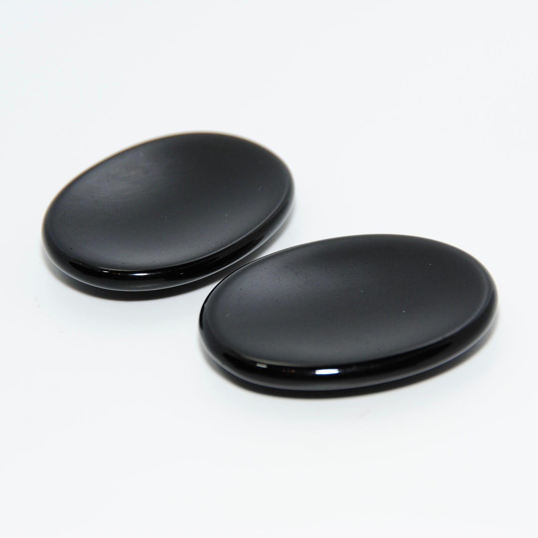 Black Obsidian Worry Stone - Etsy