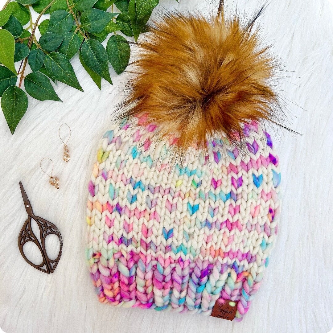 Women’s Luxury Fair Isle Beanie - Multicolored With Cream Accents - Fox ...