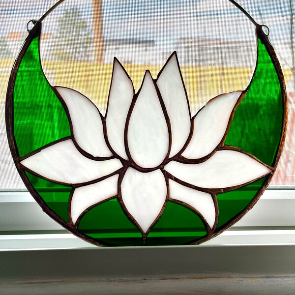 Stained Glass Lotus - Etsy