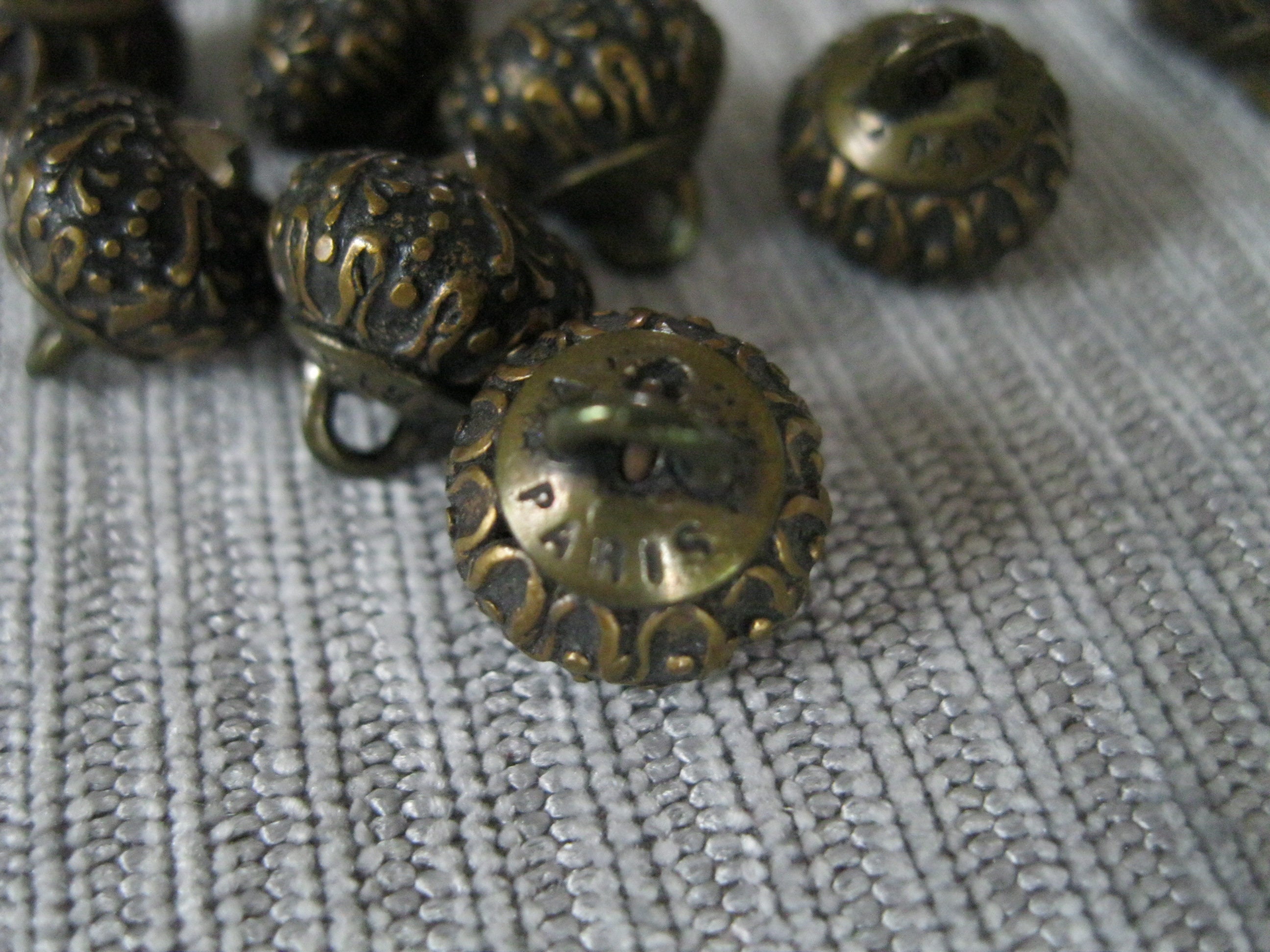 Victorian Antique Buttons Made in France / Fifteen 15 Buttons Available ...