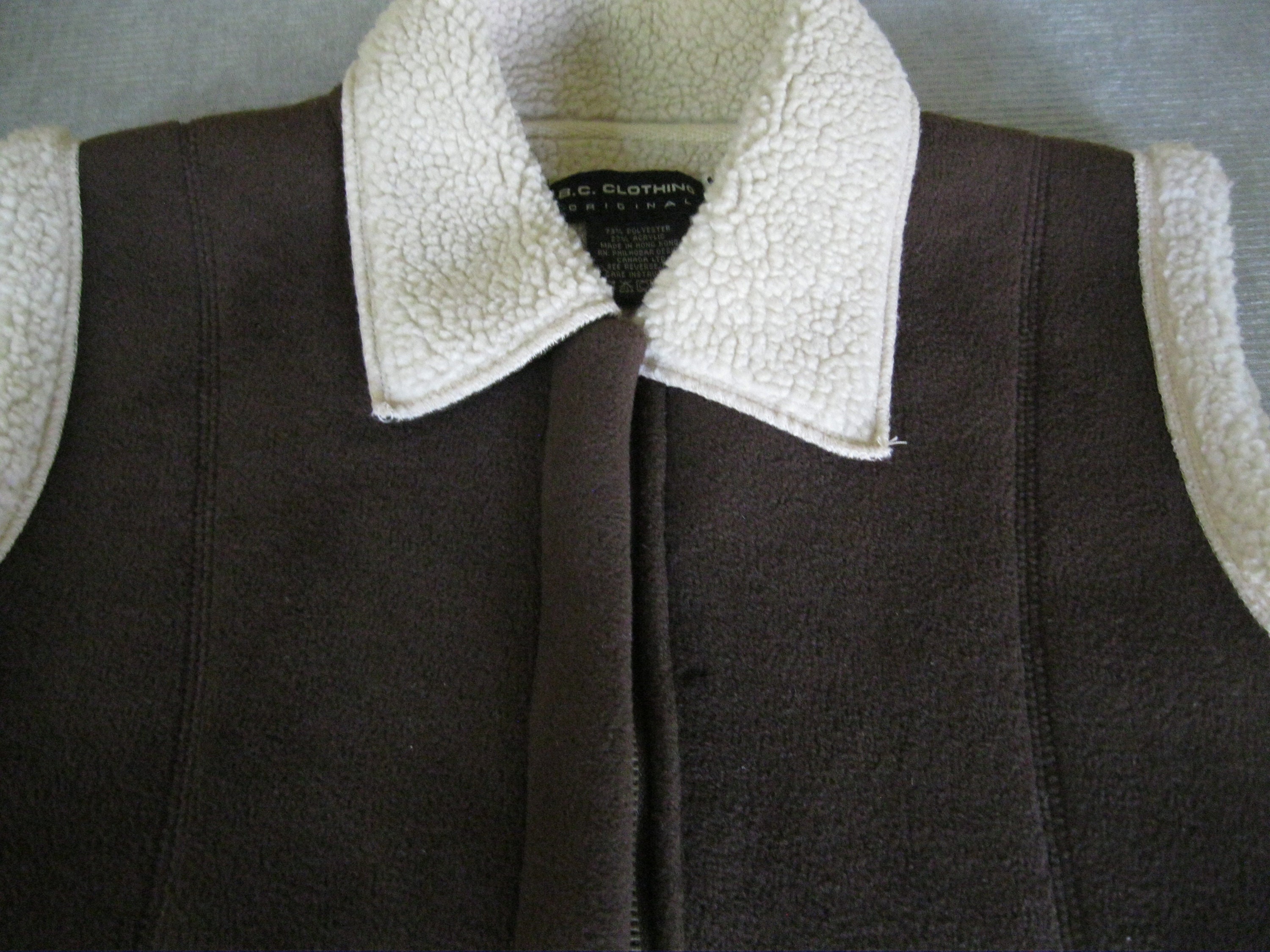 Faux Sheepskin Chocolate Brown Vest / Philhobar Design / Cowgirl Style ...