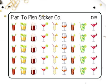 Alcohol stickers | Etsy