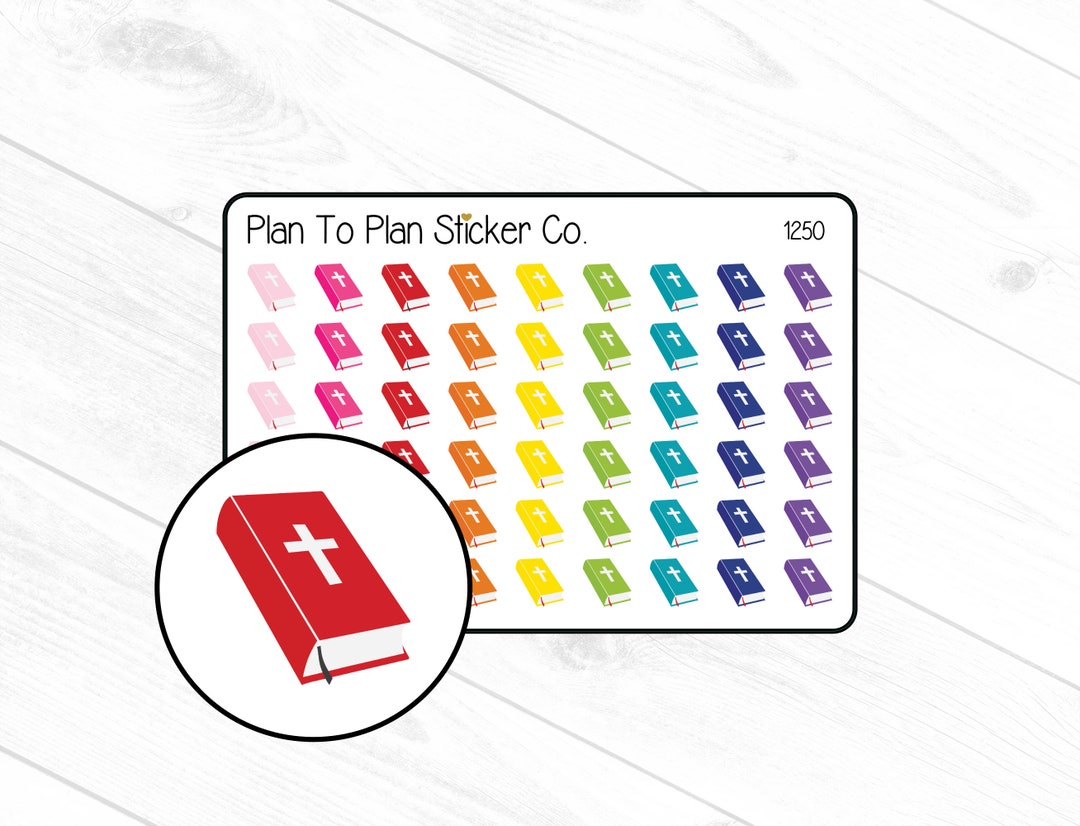 1250 ~~ Bible Church Planner Stickers. - Etsy