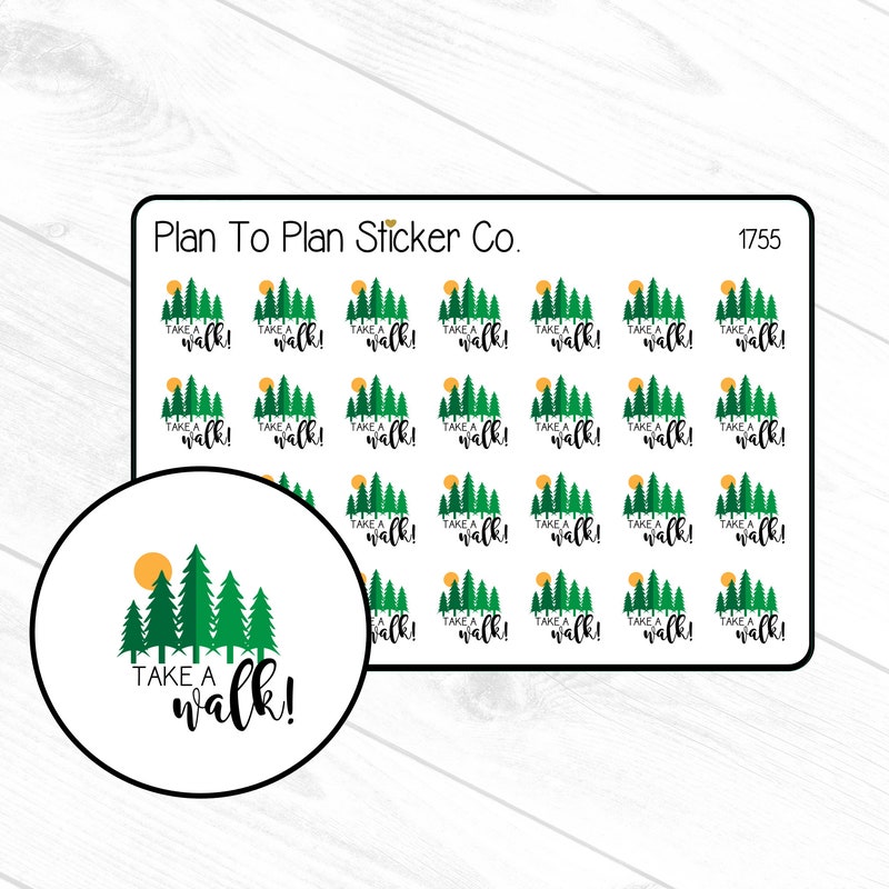 Walk Stickers - Etsy