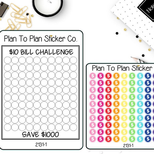 Weekly Savings Planner Stickers - Etsy