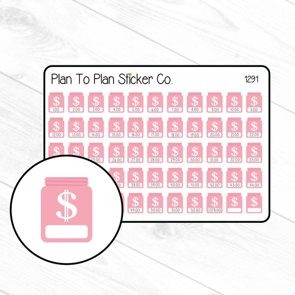 52 Week Stickers - Etsy