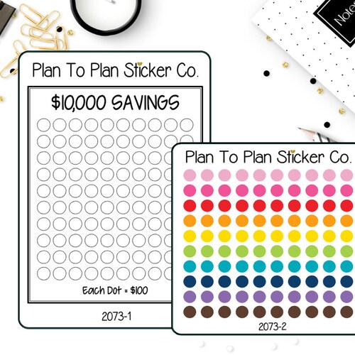 129152 Week Savings Tracker Planner Stickers. - Etsy