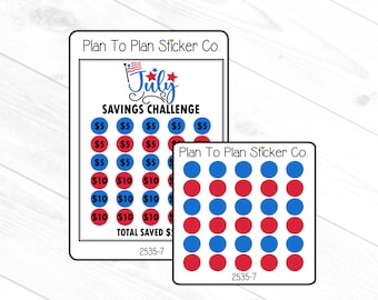 52 Week Savings Challenge Planner Stickers Savings Stickers - Etsy