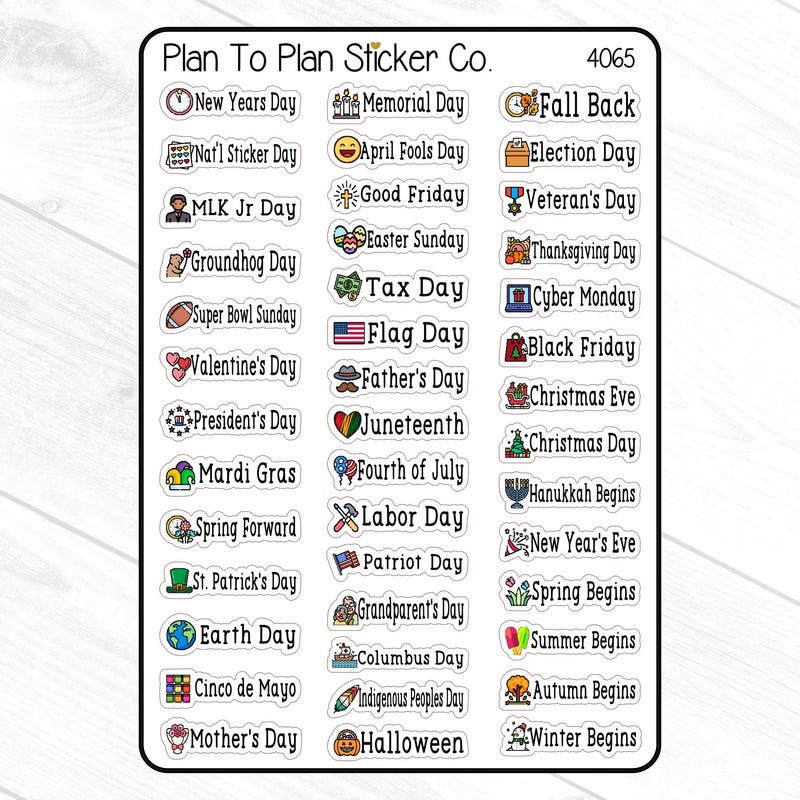 Kids Planner Stickers - Etsy