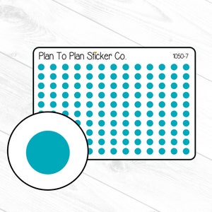 1050~~tiny Dots (TEN COLORS) Planner Stickers. - Etsy