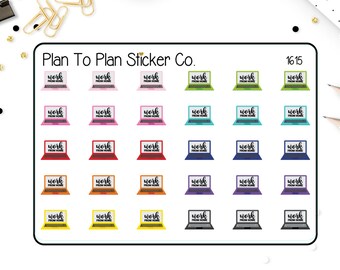 Work From Home Stickers | Etsy