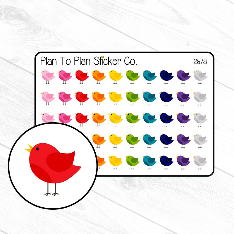 Circle Logo With Birds - Etsy